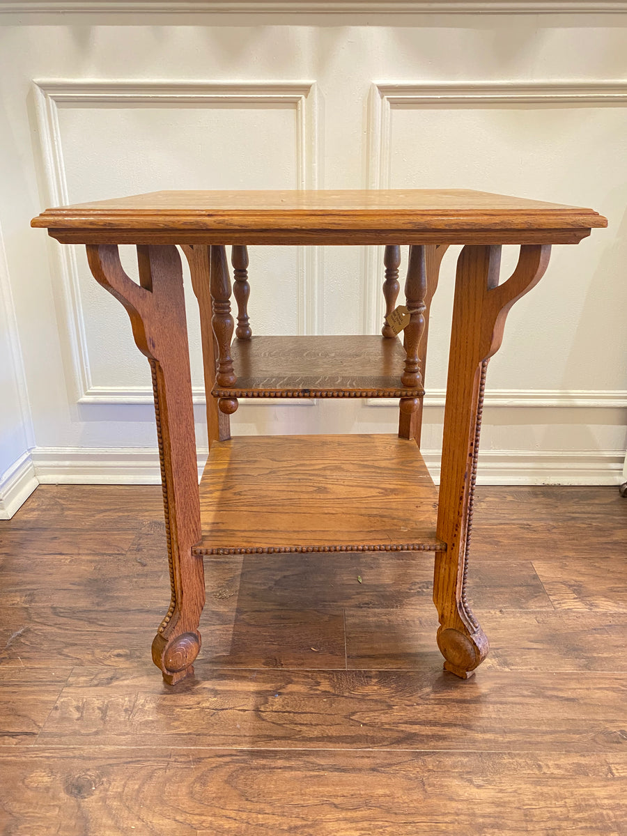 Antique Oak Parlour Table