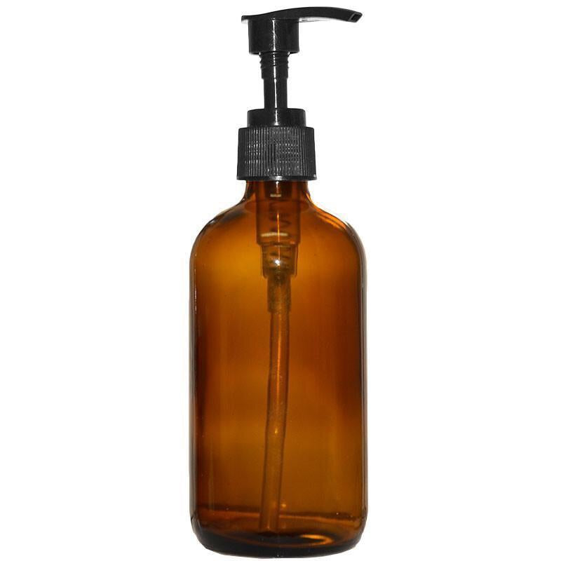 8oz Amber Glass Pump